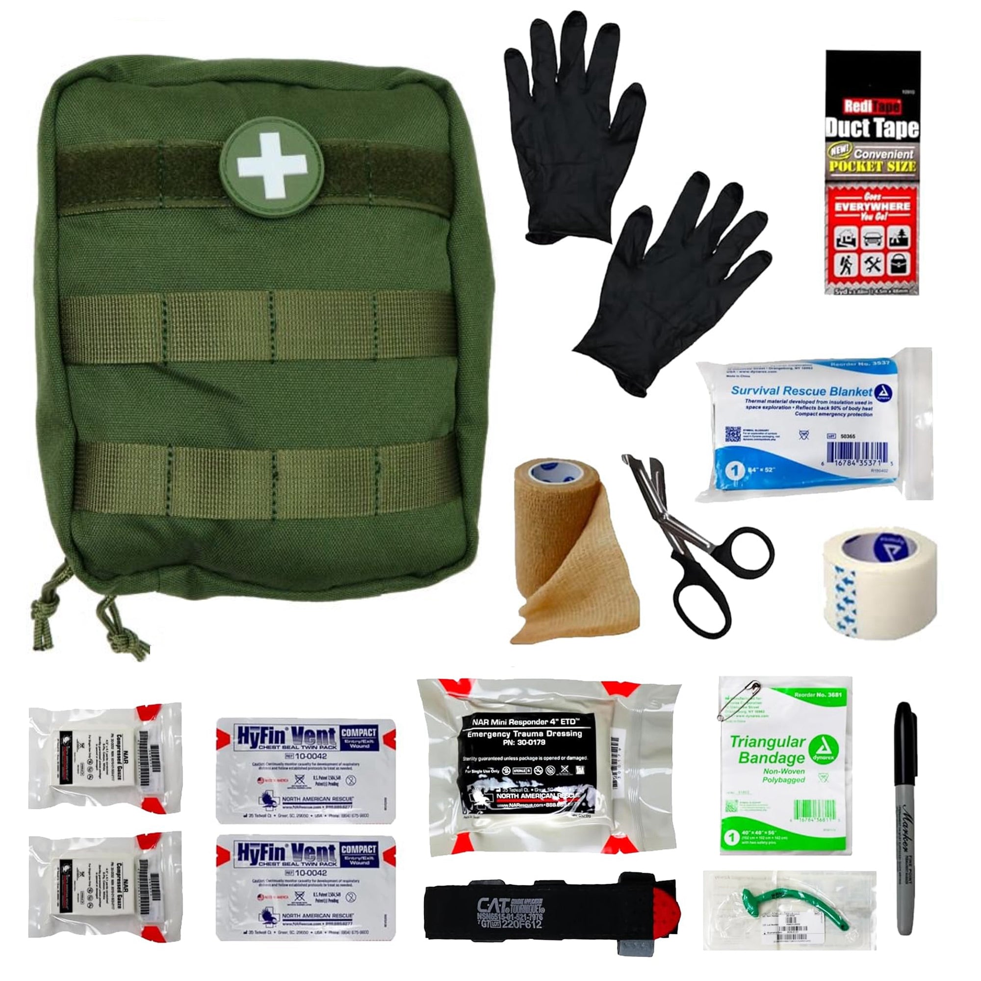 Emergency Survival Kit GRULLIN IFAK Trauma First Aid Kit - Military ...